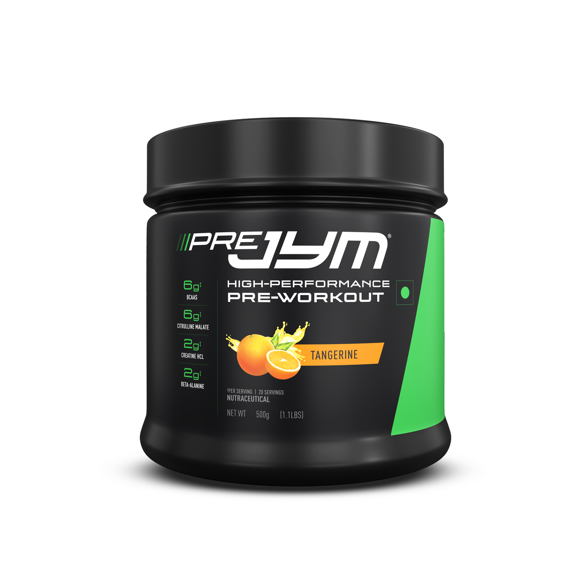 PRE JYM High Performance Pre-Workout (6g BCAAs & Citrulline Malate, 2g ...