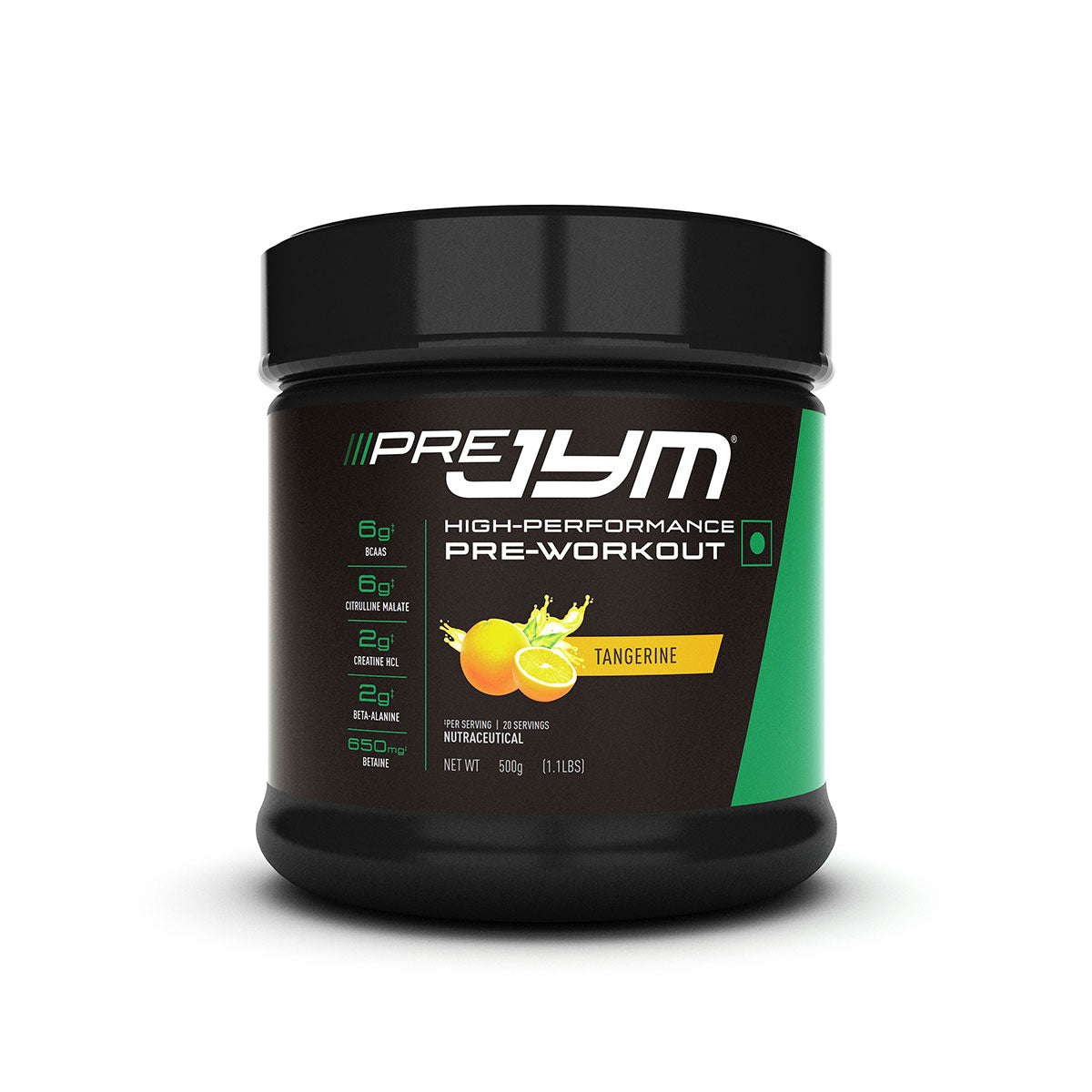 PRE JYM High Performance Pre-Workout (6g BCAAs & Citrulline Malate, 2g ...